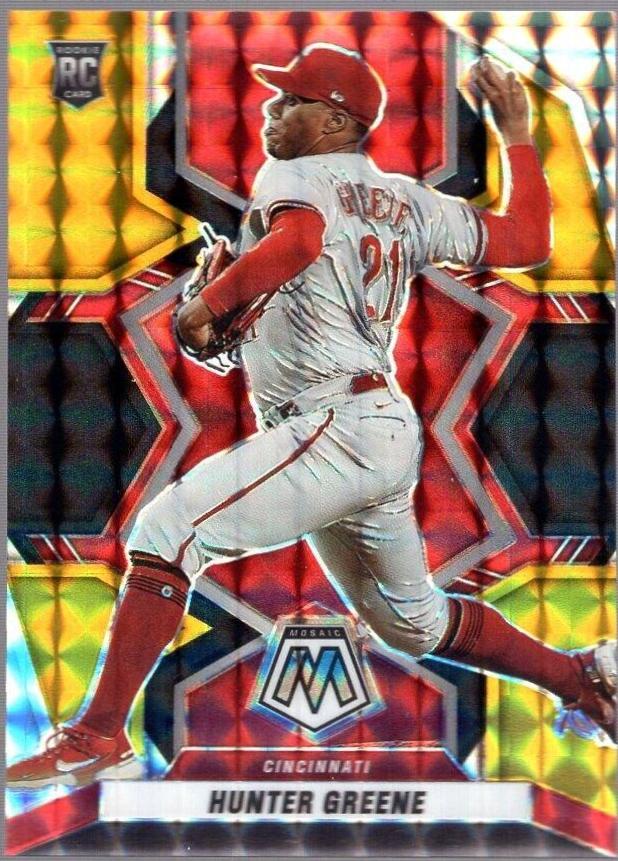 Hunter Greene [Choice Black Gold] #275 Prices | 2022 Panini Mosaic ...