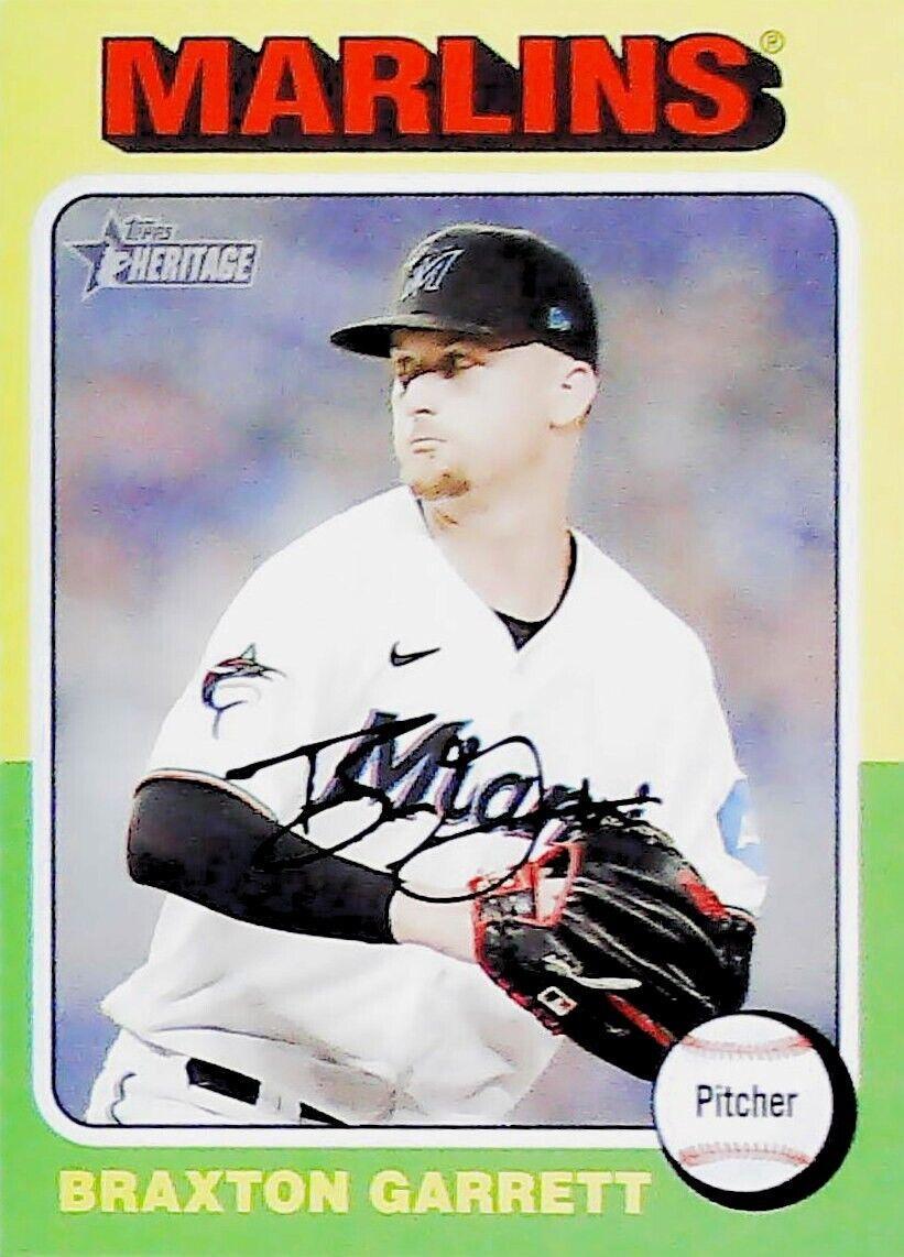 Braxton Garrett #319 Prices | 2024 Topps Heritage | Baseball Cards