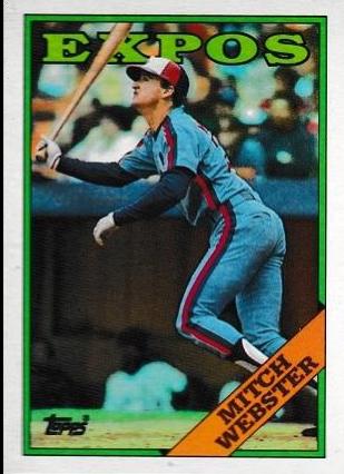 Mitch Webster #138 Prices | 1988 Topps | Baseball Cards