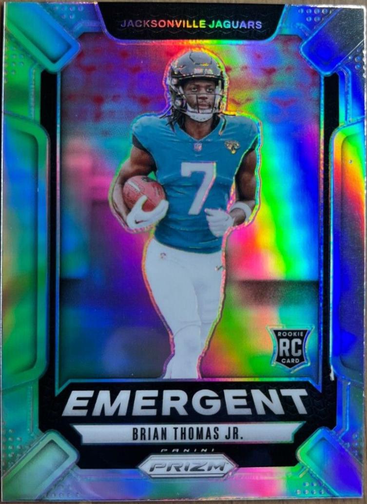 Brian Thomas Jr. [Silver] #12 Prices | 2024 Panini Prizm Emergent ...