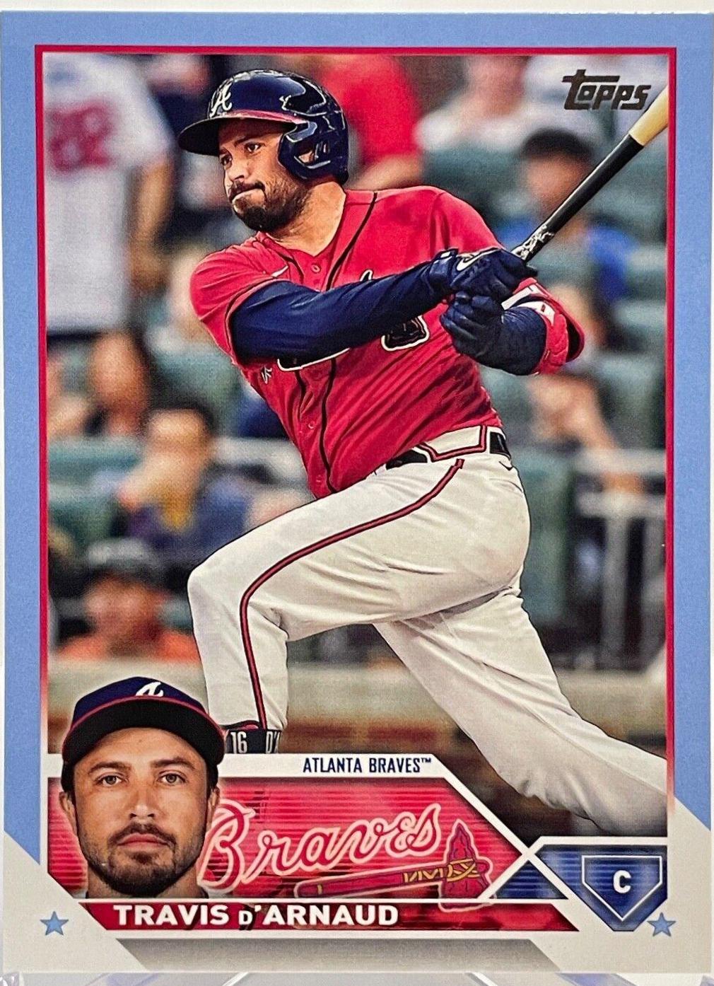 Travis d'Arnaud [Father's Day Blue] #483 Prices | 2023 Topps | Baseball ...