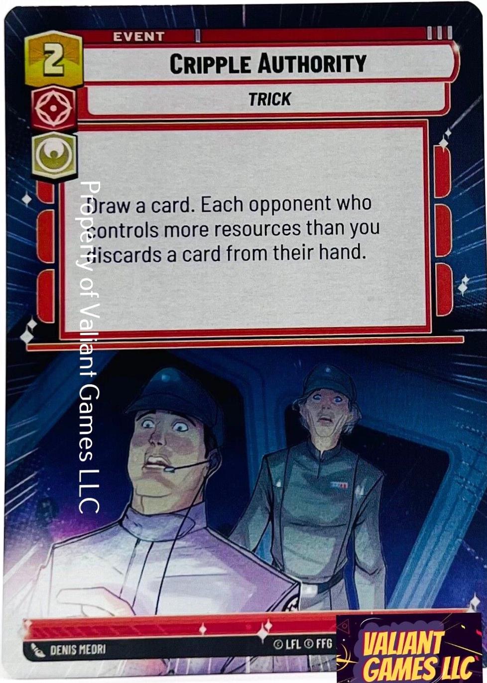 Cripple Authority [Hyperspace Foil] #425 Prices | Star Wars Unlimited: Shadows of the Galaxy ...