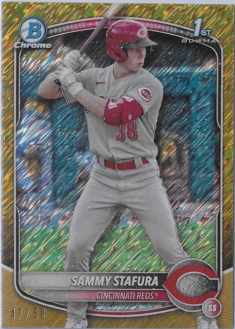 Sammy Stafura [Gold Shimmer] #BCP-100 Prices | 2025 Bowman Chrome ...