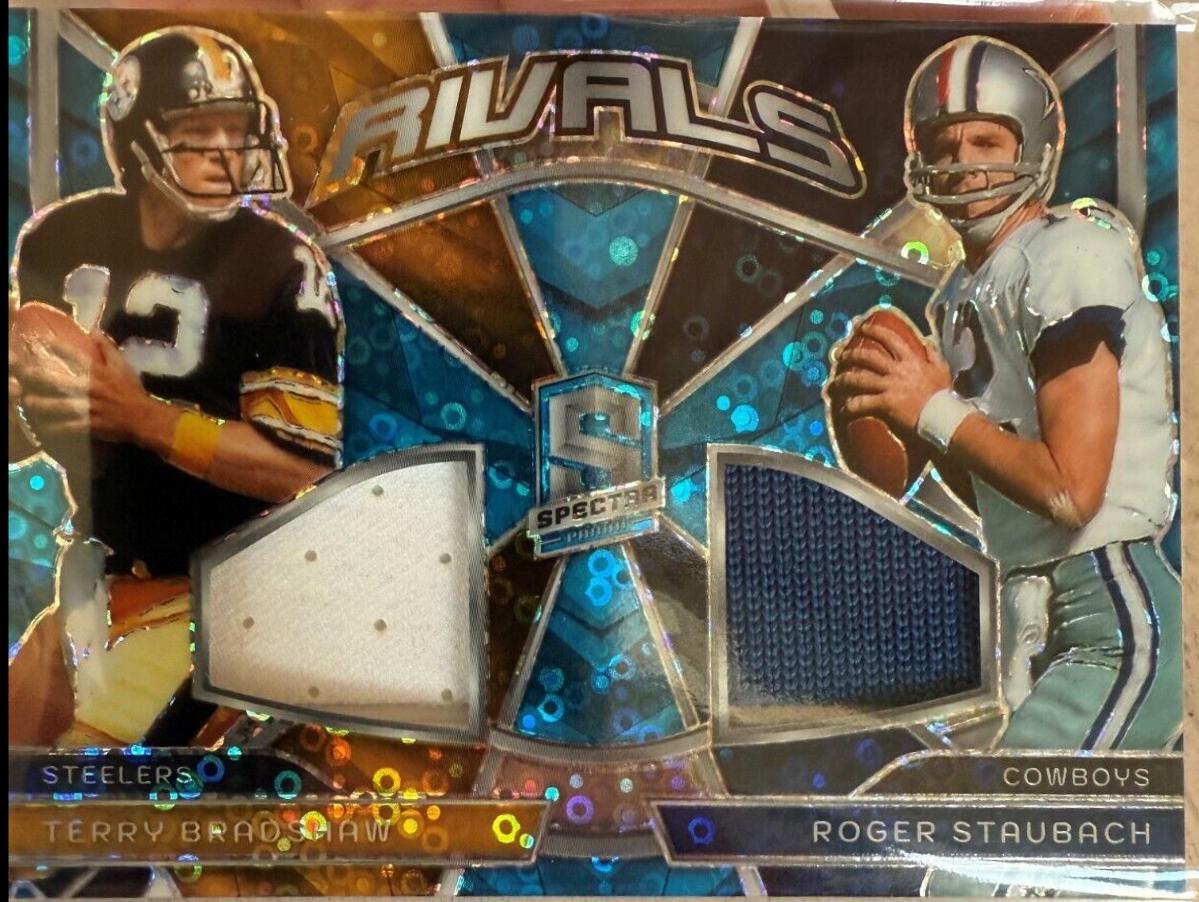 Roger Staubach / Terry Bradshaw [Blue Neon] #RVL-TBRS Prices | 2024 ...