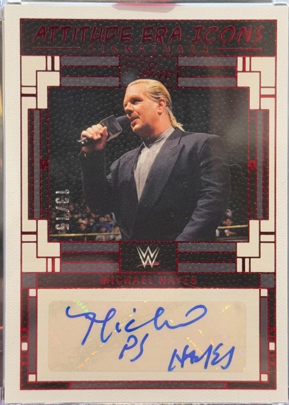 Michael Hayes [Red] #20 Prices | 2024 Panini Three Count WWE Attitude ...