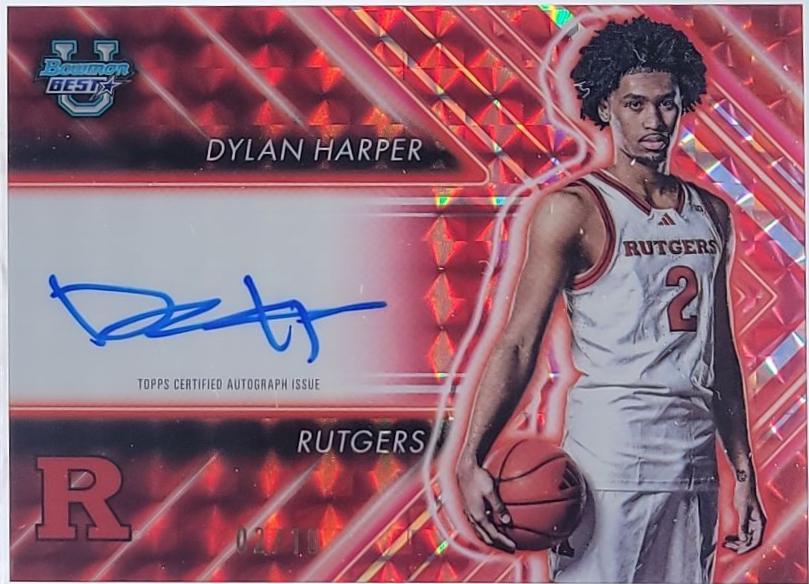 Dylan Harper [Red Geometric Refractor] #PAA-DH Prices | 2024 Bowman ...