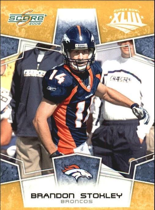 Brandon Stokley [Super Bowl XLIII Gold] #92 Prices | 2008 Panini Score ...