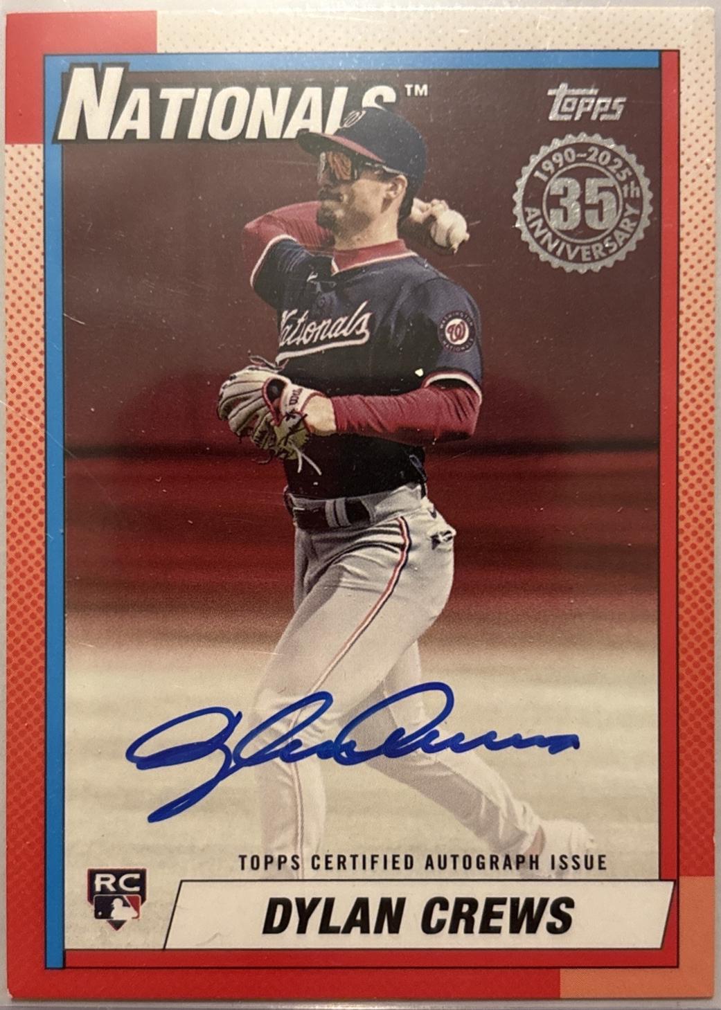 Dylan Crews [Red] #90A-DCR Prices | 2025 Topps 1990 Autograph ...