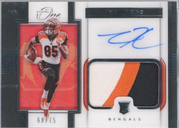 Tee Higgins [Premium Patch Autograph] #120 Prices | 2020 Panini One ...