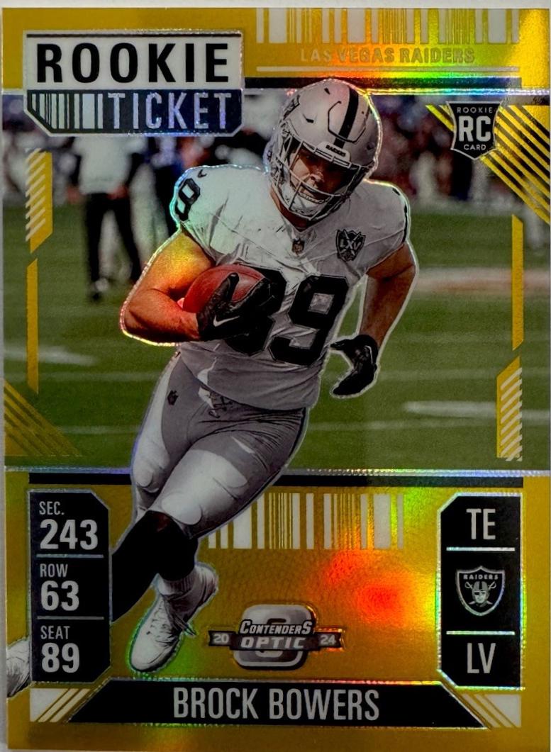 Brock Bowers [Gold] #66 Prices | 2024 Panini Contenders Optic ...