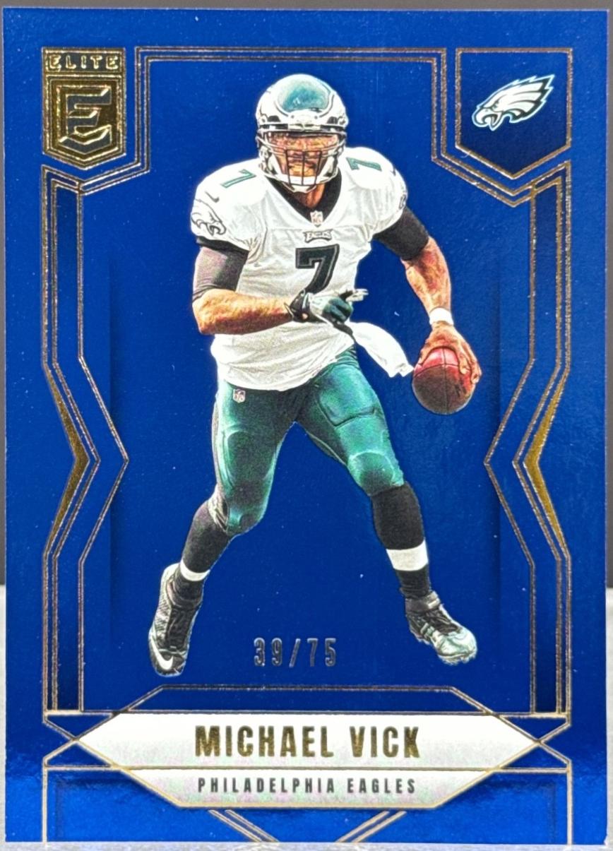 Michael Vick [Blue] #70 Prices | 2025 Panini Donruss Elite | Football Cards