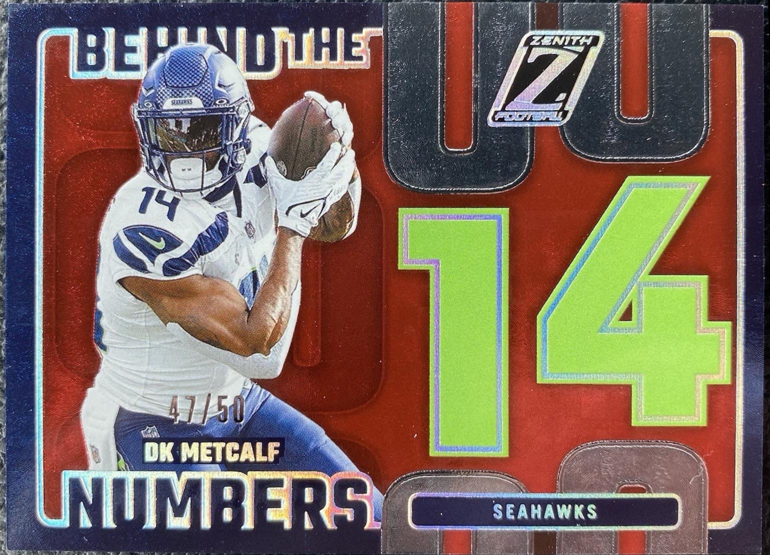 DK Metcalf [Red] #21 Precios | 2024 Panini Zenith Behind The Numbers ...