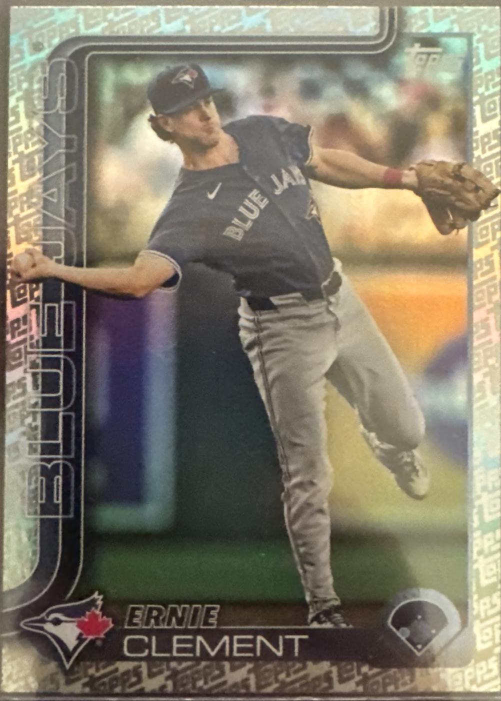 Ernie Clement [Topps Foil Pattern] #319 Prices | 2025 Topps | Baseball ...