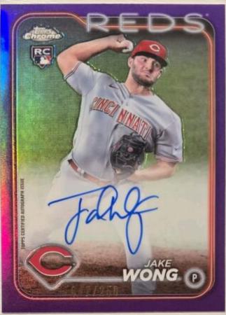 Jake Wong [Purple Refractor] #RA-JAW Prices | 2024 Topps Chrome Rookie ...