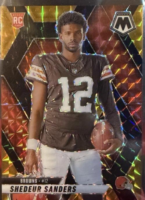 Shedeur Sanders [Mosaic Choice Black Gold] #290 Prices | 2025 Panini ...