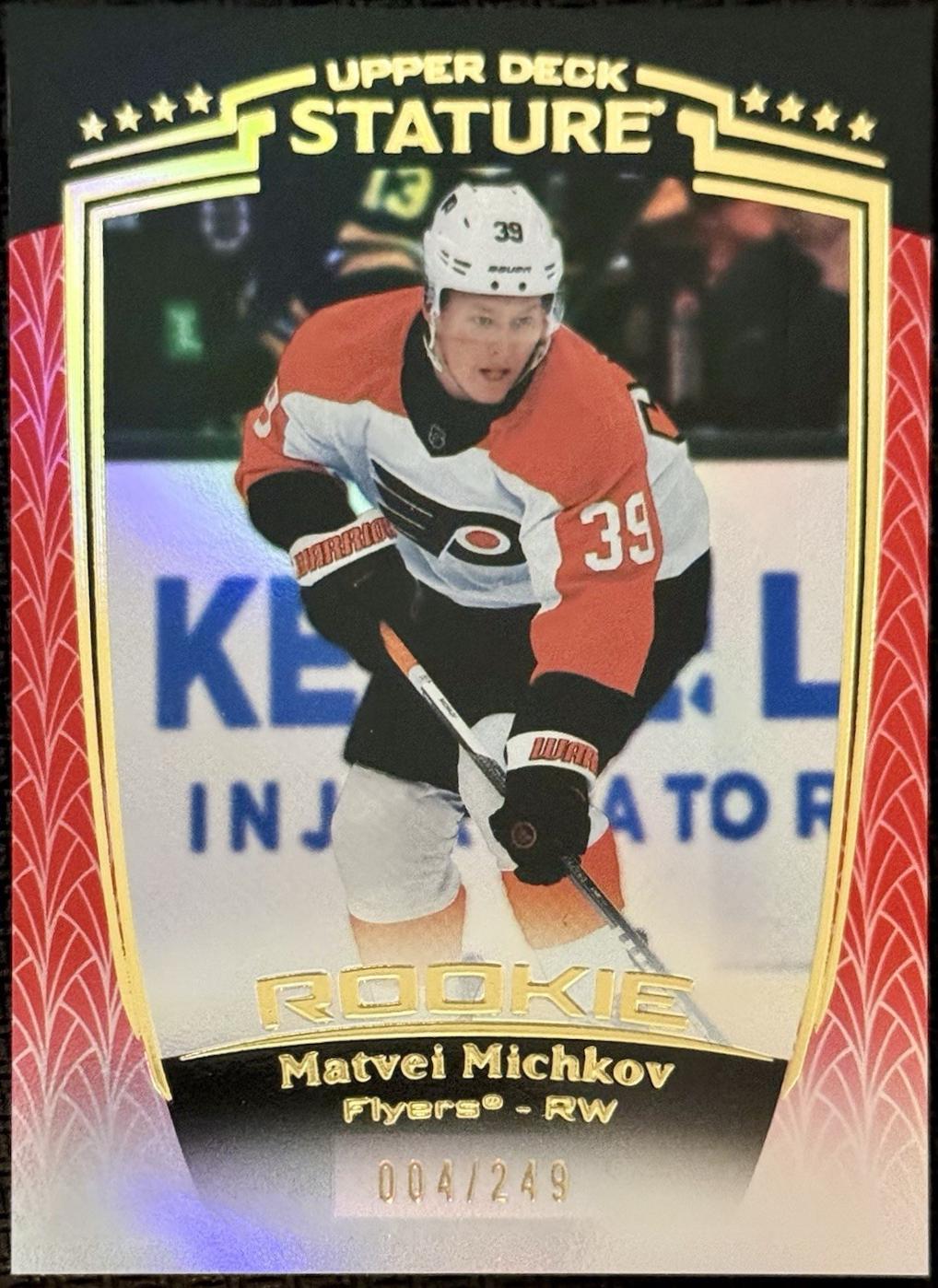Matvei Michkov [Red] #32 Prices | 2024 Upper Deck Stature | Hockey Cards