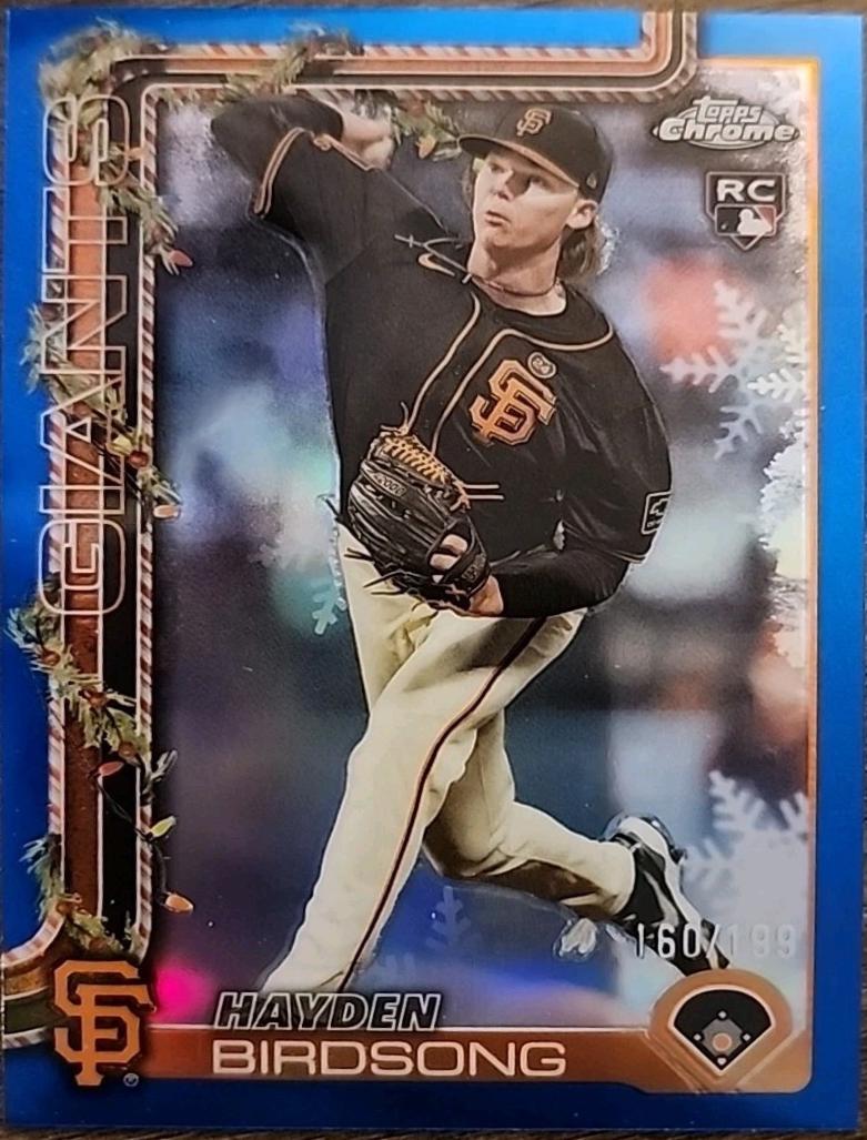Hayden Birdsong [Blue] #HC85 Prices | 2025 Topps Holiday Chrome ...