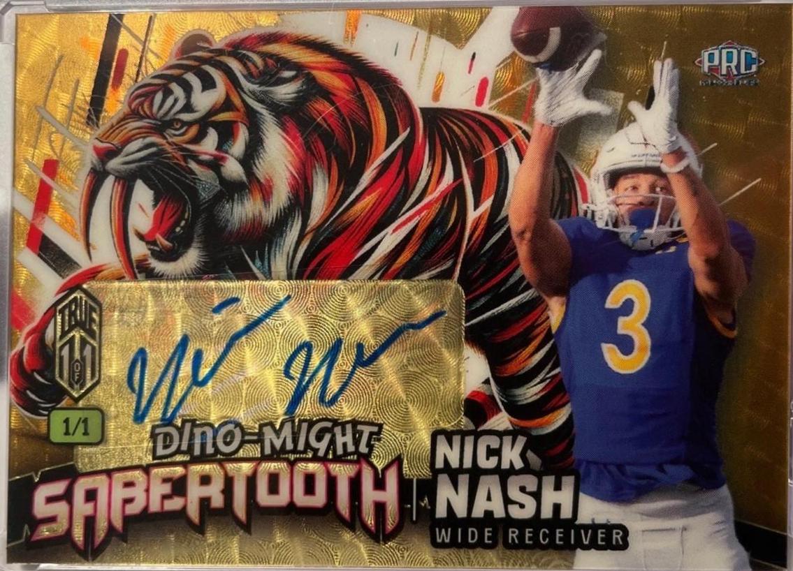 Nick Nash [Sabertooth True Gold Circles Auto] #PHST-NNA Prices [Rookie ...