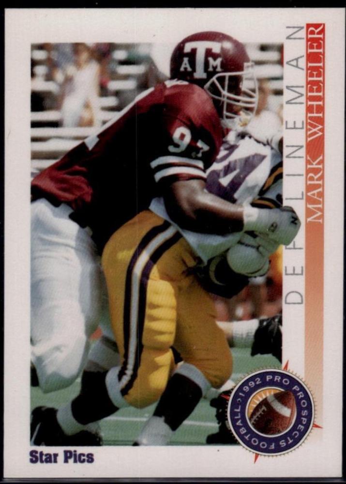 Mark Wheeler [Autograph] #71 Prices | 1992 Star Pics | Football Cards