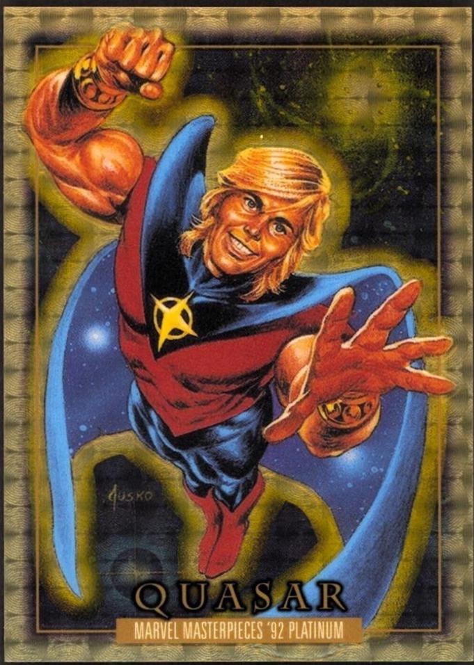 Quasar [Golden Treasures] #72 Prices | Marvel 2024 SkyBox Masterpieces ...