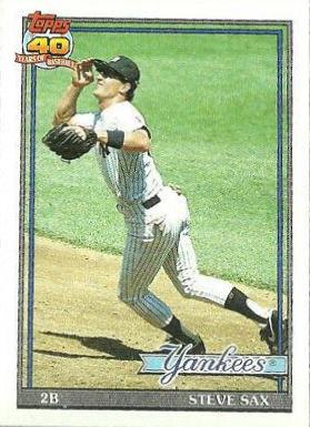 Steve Sax #290 Prices | 1991 Topps | Baseball Cards