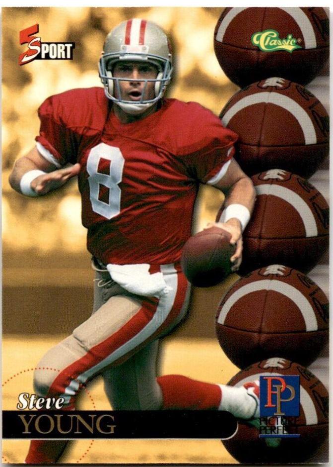 Steve Young #191 Prices | 1995 Classic 5 Sport | Football Cards