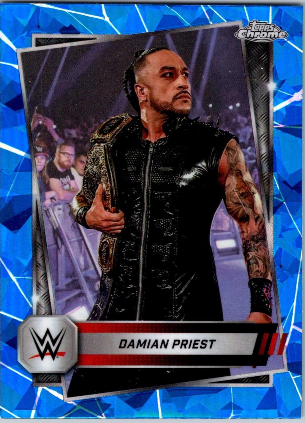 Damian Priest [Sapphire] #46 Prices | 2025 Topps Chrome WWE | Wrestling ...