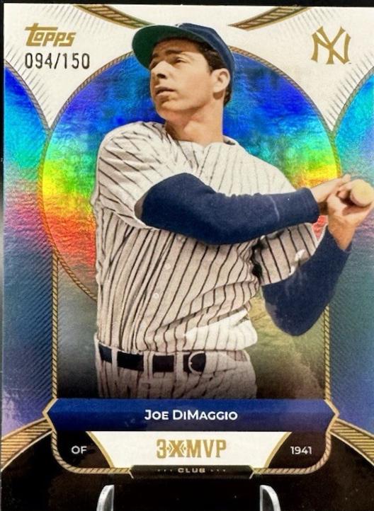 Joe DiMaggio [Blue Foil] #32 Prices | 2025 Topps Welcome to the Club 3X ...