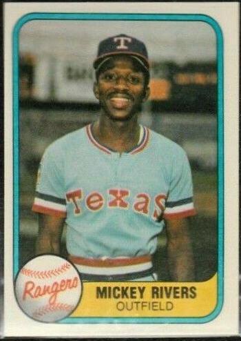 Mickey Rivers #617 Prices | 1981 Fleer | Baseball Cards