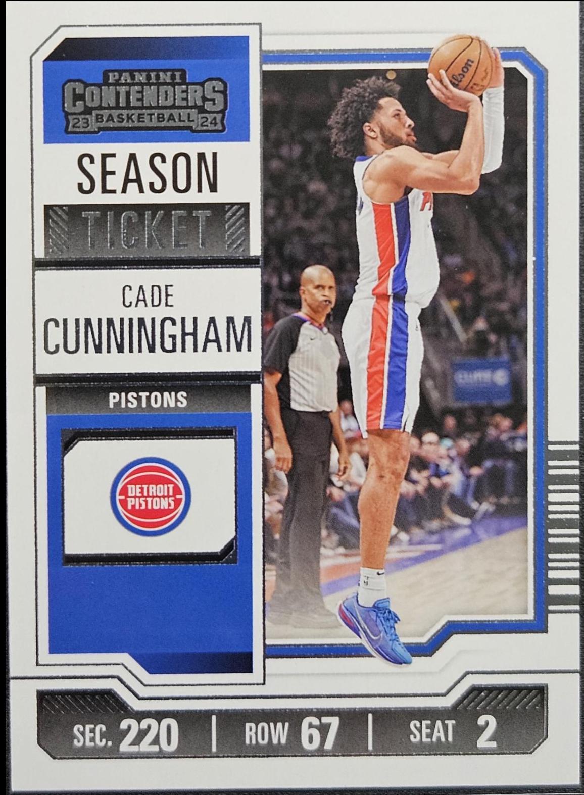 Cade Cunningham [Season Ticket] #20 Prices | 2023 Panini Contenders ...