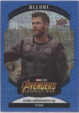 Chris Hemsworth as Thor [Blue Line] #75 Prices | Marvel 2022 Allure ...
