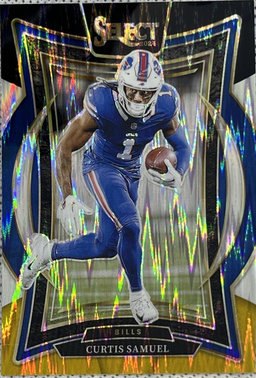 Curtis Samuel [Black Gold Prizm Shock] #23 Prices | 2024 Panini Select ...