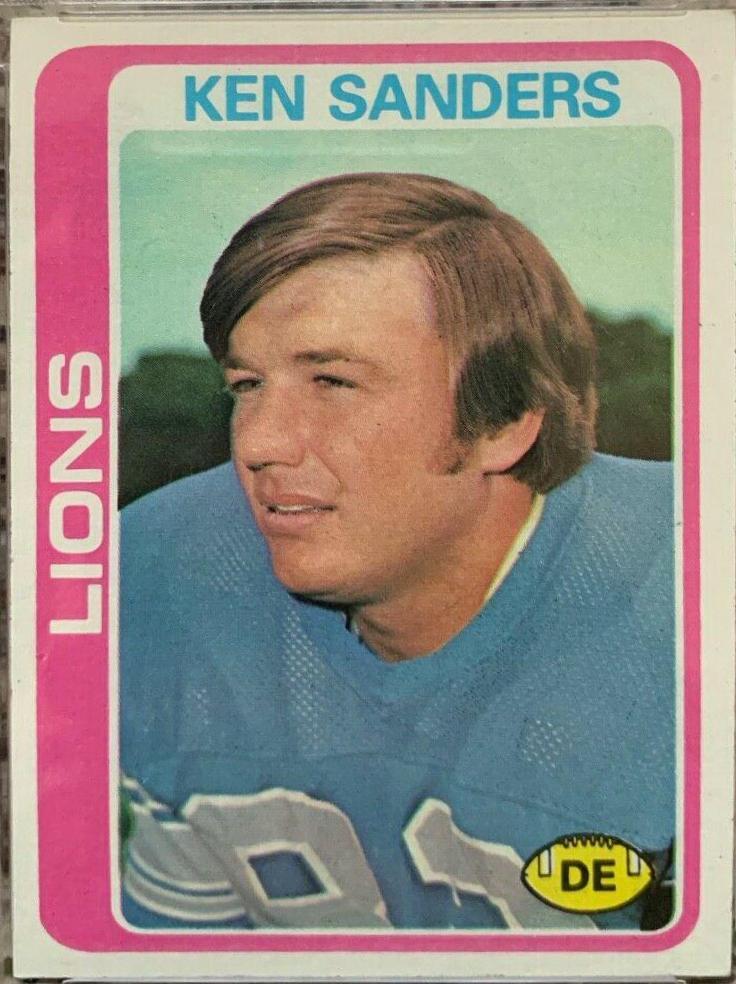 Ken Sanders #222 Prices [Rookie] | 1978 Topps | Football Cards