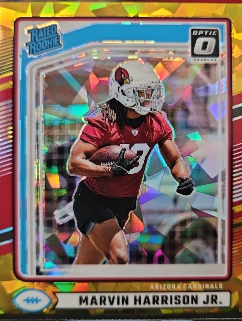 Marvin Harrison Jr. [Gold Ice Optic Preview Holo] #393 Prices | 2024 ...
