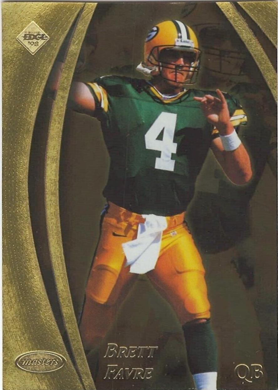 Brett Favre [Gold Redemption 500] #66 Prices | 1998 Collector's Edge ...