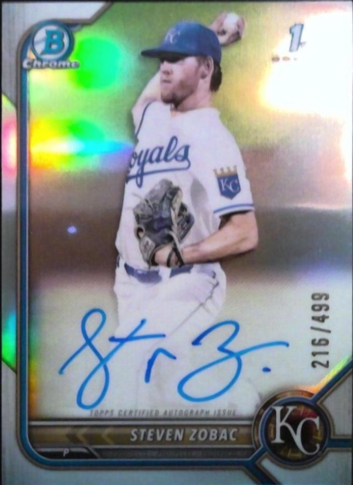 Steven Zobac [Refractor] #CDA-SZ Prices | 2022 Bowman Draft Chrome ...