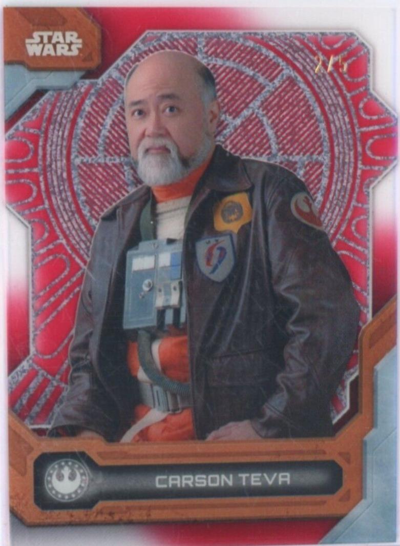 Carson Teva [Death Star Interior Red] #20 Prices | Star Wars 2024 Topps ...