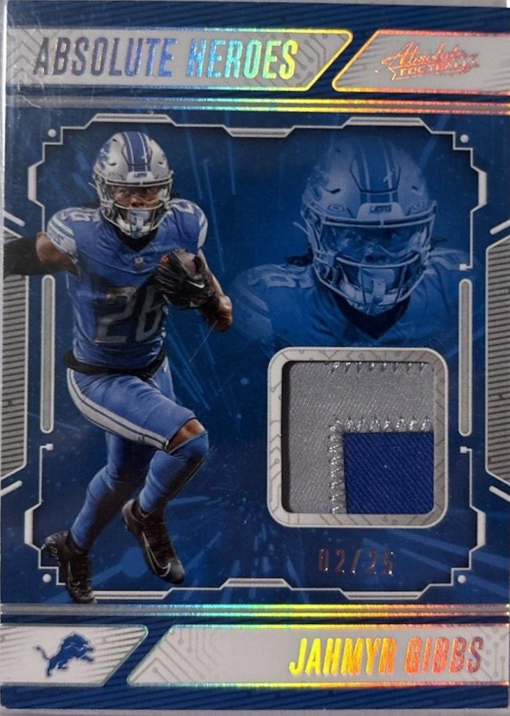 Jahmyr Gibbs [Holo Silver] #AHM-JGS Prices | 2024 Panini Absolute ...