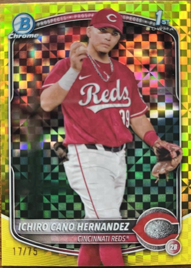 Ichiro Cano Hernandez [Yellow X-Fractor] #BCP-18 Prices | 2025 Bowman Chrome Prospects ...