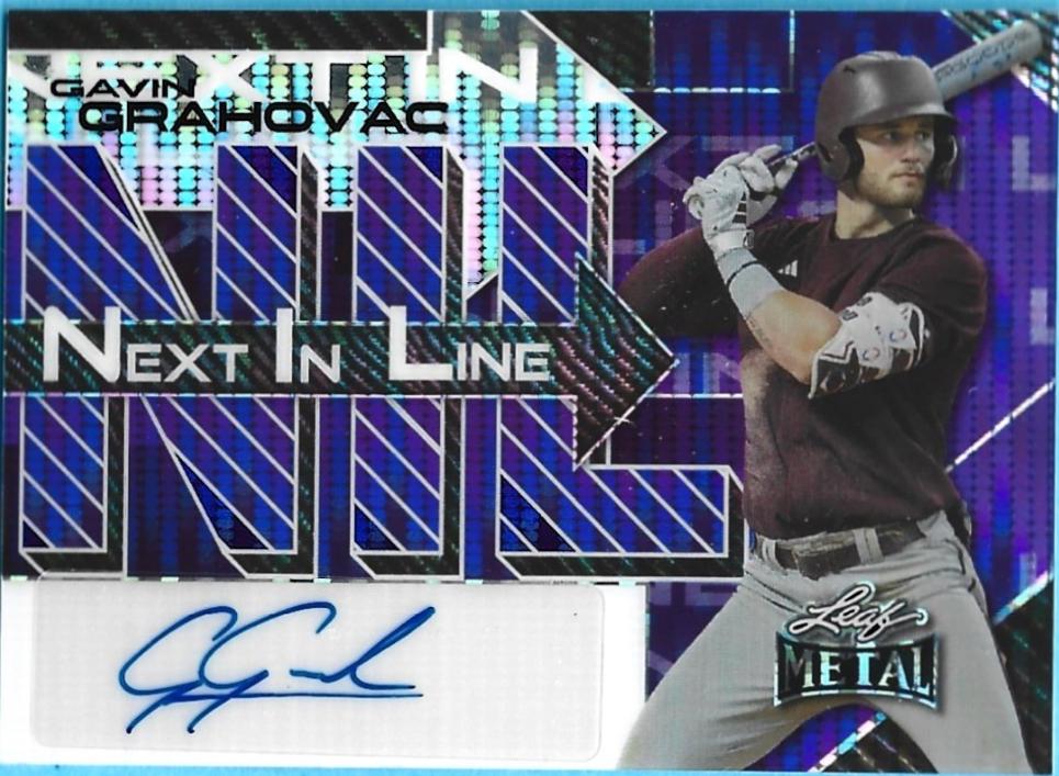 Gavin Grahovac [Prismatic Purple] #NL-GG1 Prices | 2025 Leaf Metal Next ...