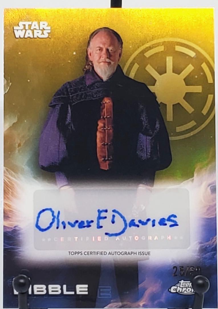 Sio Bibble [Gold] #A-OFD Prices | Star Wars 2025 Topps Chrome Autograph ...