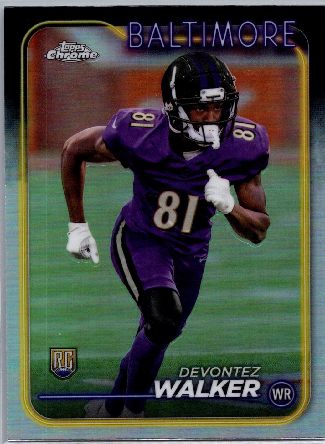 Devontez Walker #287 Prices [Rookie] | 2024 Topps Chrome | Football Cards