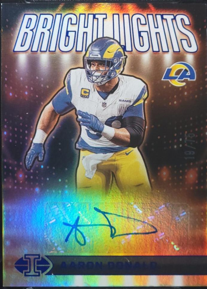 Aaron Donald [Blue] #20 Prices | 2024 Panini Illusions Bright Lights ...