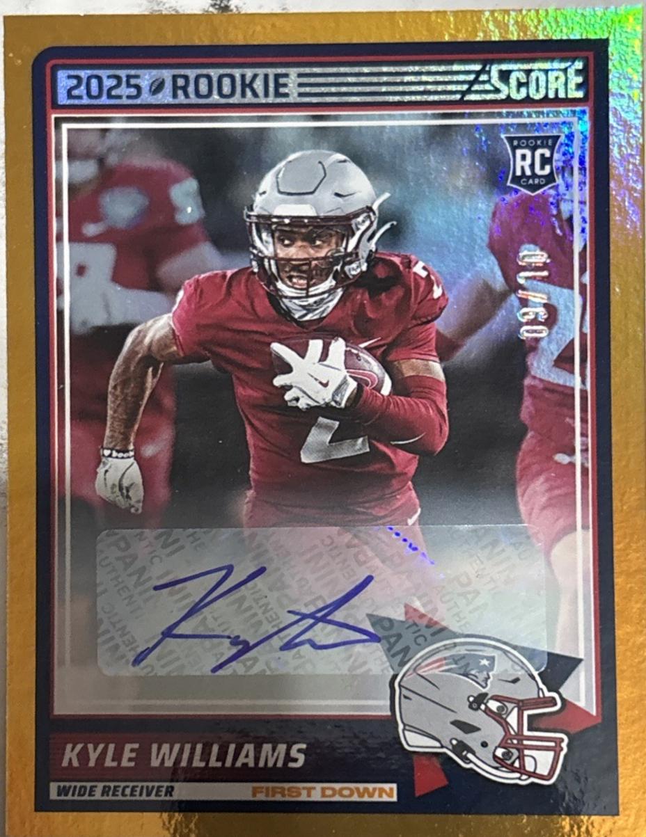 Kyle Williams [First Down Signature] #57 Prices | 2025 Panini Score ...