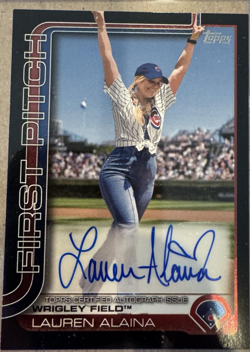 Lauren Alaina [Black] #FPA-LA Prices | 2025 Topps First Pitch Autograph ...