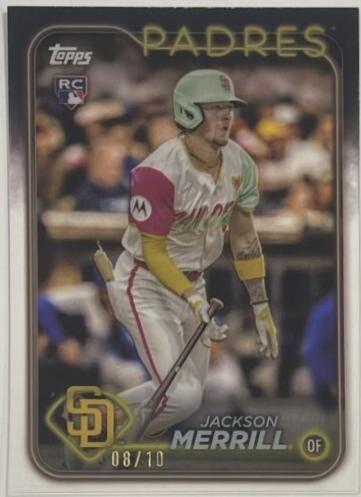 Jackson Merrill [Clear] #US210 Prices | 2024 Topps Update | Baseball Cards