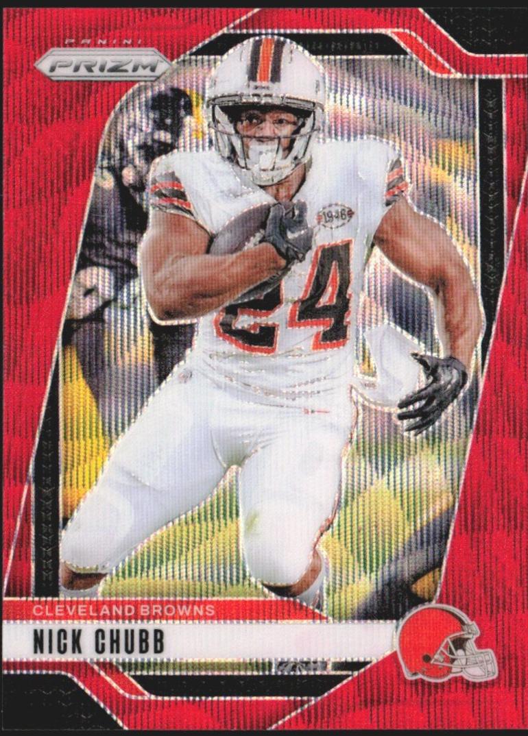 Nick Chubb [Red Wave] #65 Prices | 2024 Panini Prizm | Football Cards
