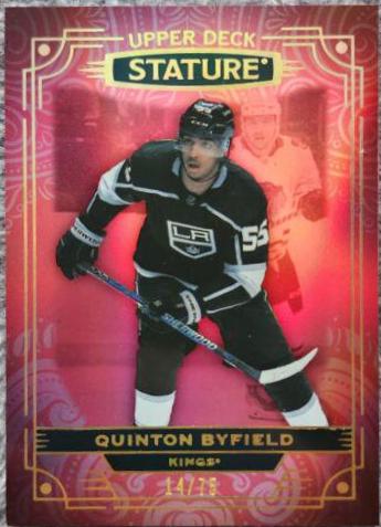 Quinton Byfield [Red] #76 Prices | 2022 Upper Deck Stature | Hockey Cards