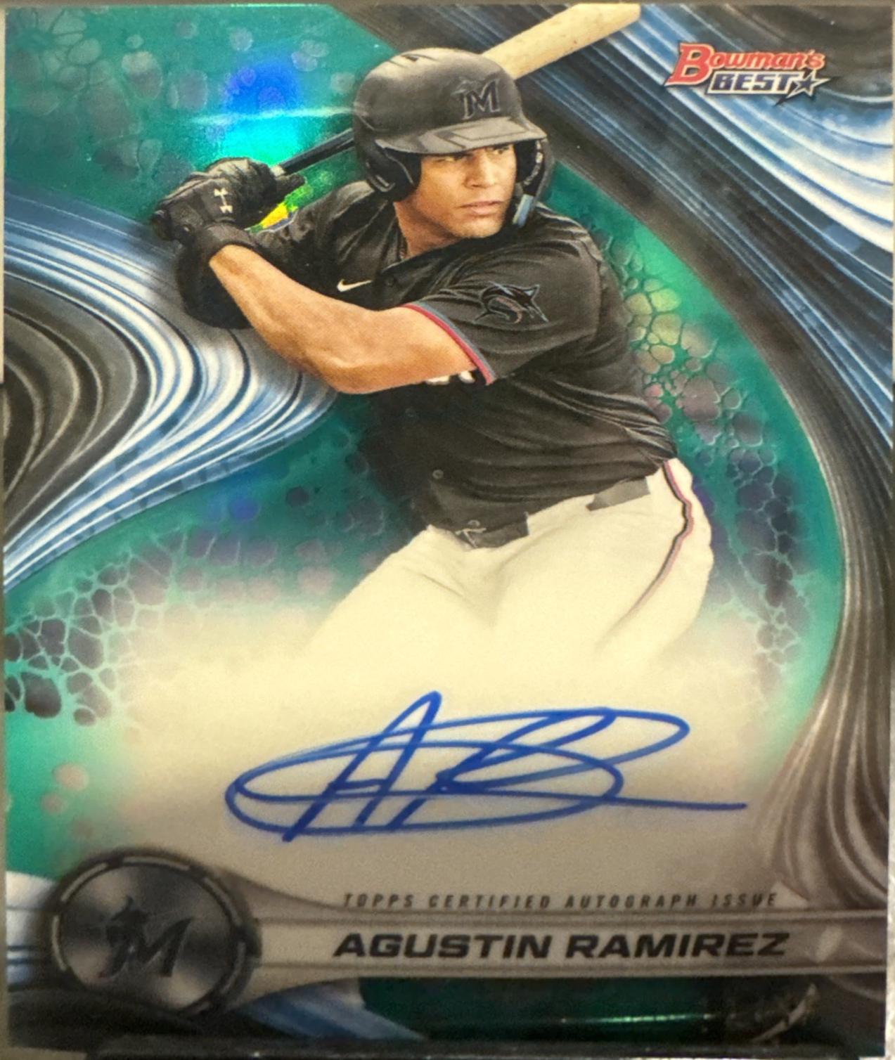 Agustin Ramirez [Teal Refractor] #B24-ARZ Prices | 2024 Bowman’s Best ...