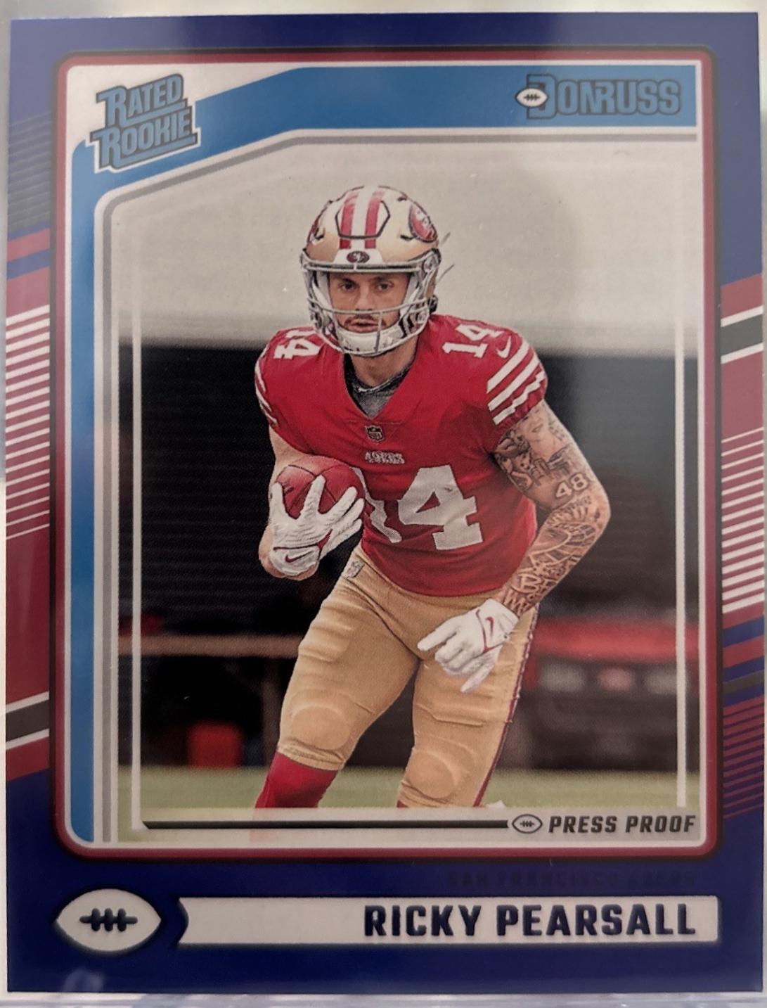 Ricky Pearsall [Blue Press Proof] #318 Prices | 2024 Panini Donruss ...